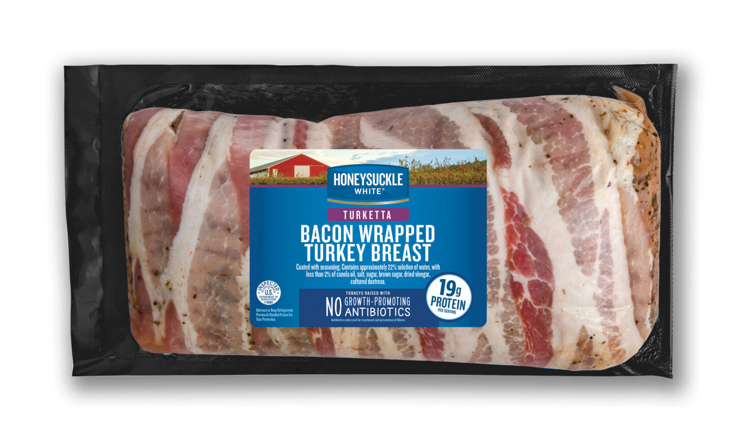 Bacon Wrapped Turkey Breast - Turketta | Honeysuckle White